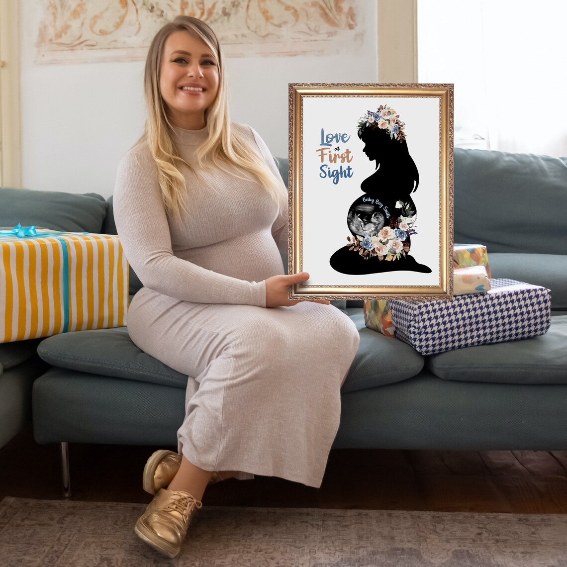 Custom Pregnancy Gift Baby Scan Gift Baby Shower - Etsy