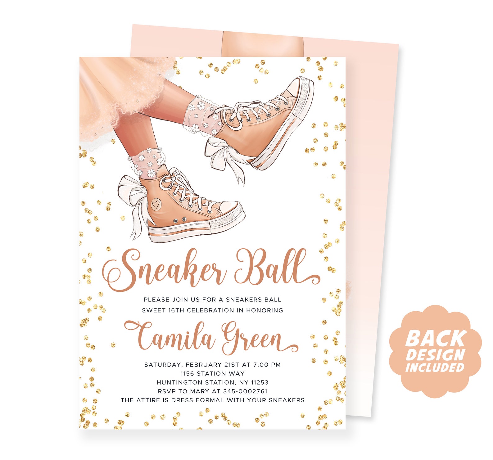 Sneaker Ball Invitation Digital Sneaker Birthday Party - Etsy