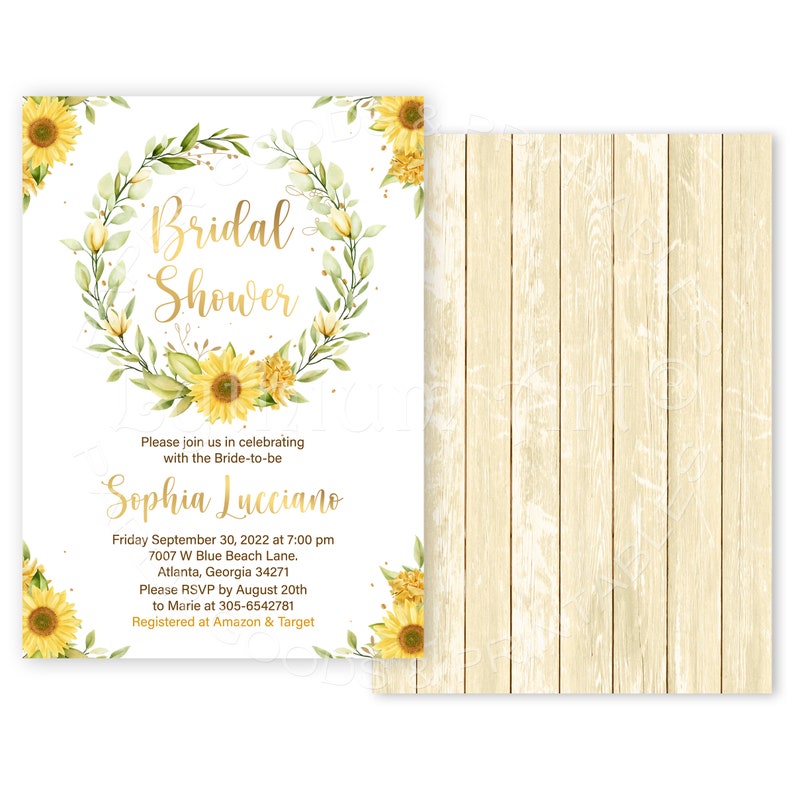 Sunflower Wreath Round Labels Printable and Personalized - Etsy