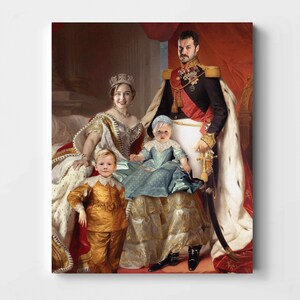 Royal Family Portrait, Custom King and Queen Portrait, Victorian ...