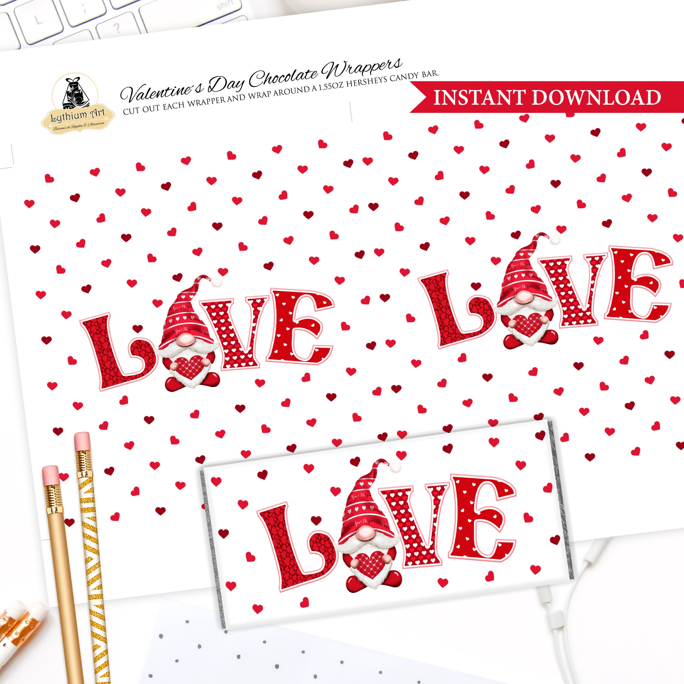 Valentines Day Candy Bar Wrappers INSTANT DOWNLOAD Kids - Etsy