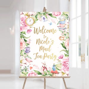 Alice in Wonderland Table Numbers, Printable 1 to 20 Cards, Wonderland ...