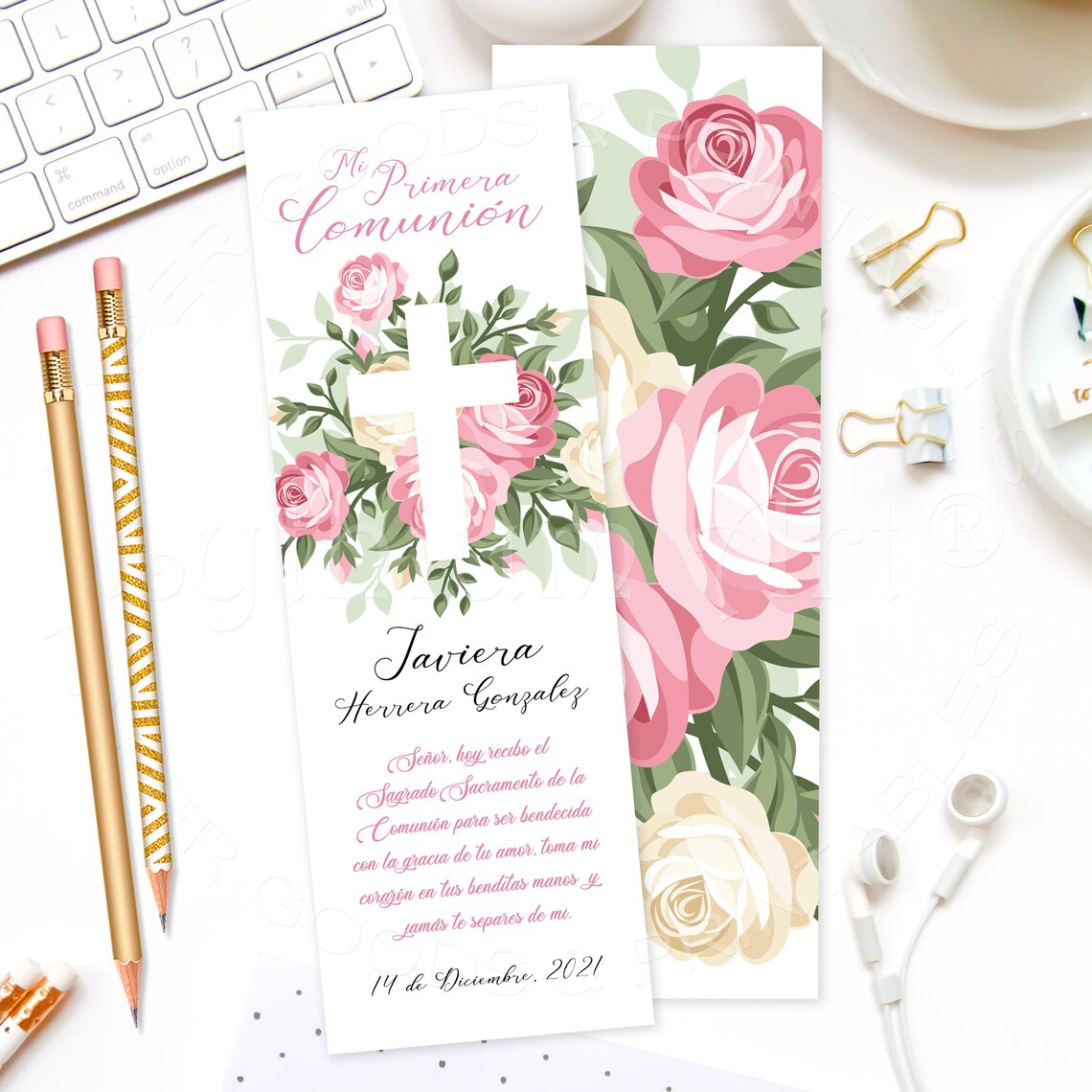 Recuerdos de Primera Comunion PRINTABLE First Holy Communion - Etsy España