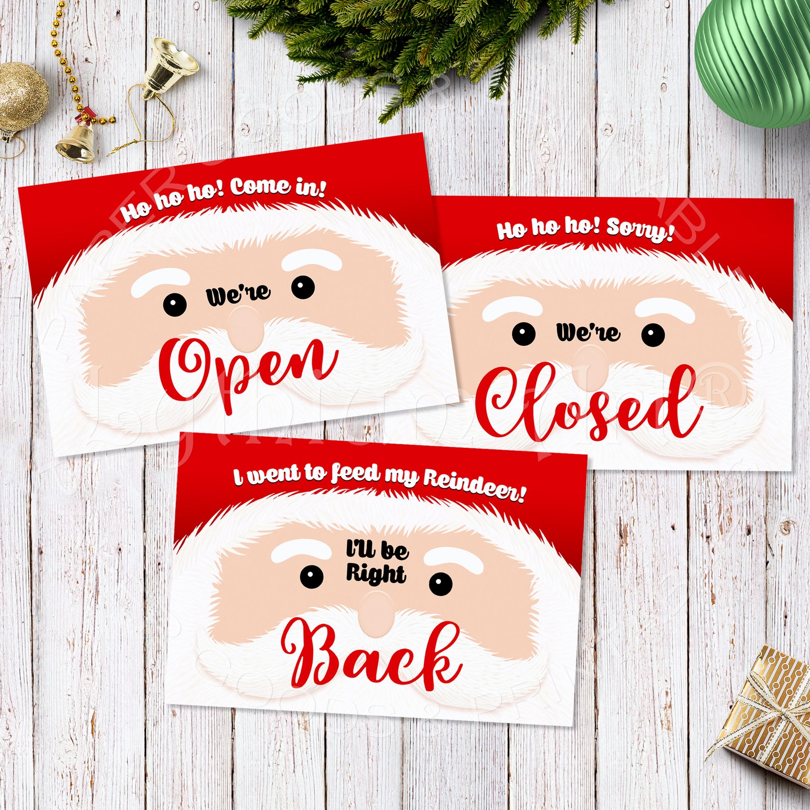 Secret Santa Welcome Sign INSTANT DOWNLOAD Printable Poster | Etsy