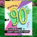 90s Party Welcome Sign, Personalized Birthday Sign, Any Age, Printable ...