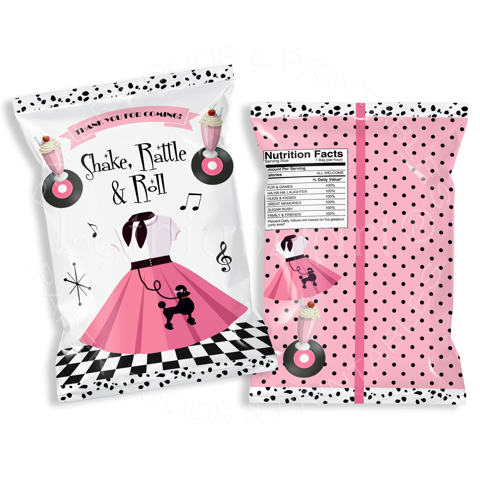 50s Sock Hop Party Sign Instant Download Printable 50s Diner - Etsy