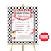 50s Sock Hop Party Welcome Sign, Personalized and Printable Birthday ...