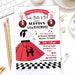 50's Sock Hop Invitation, 50's Party Digital Invite + Back Design ...
