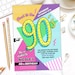 90s Party Welcome Sign, Personalized Birthday Sign, Any Age, Printable ...