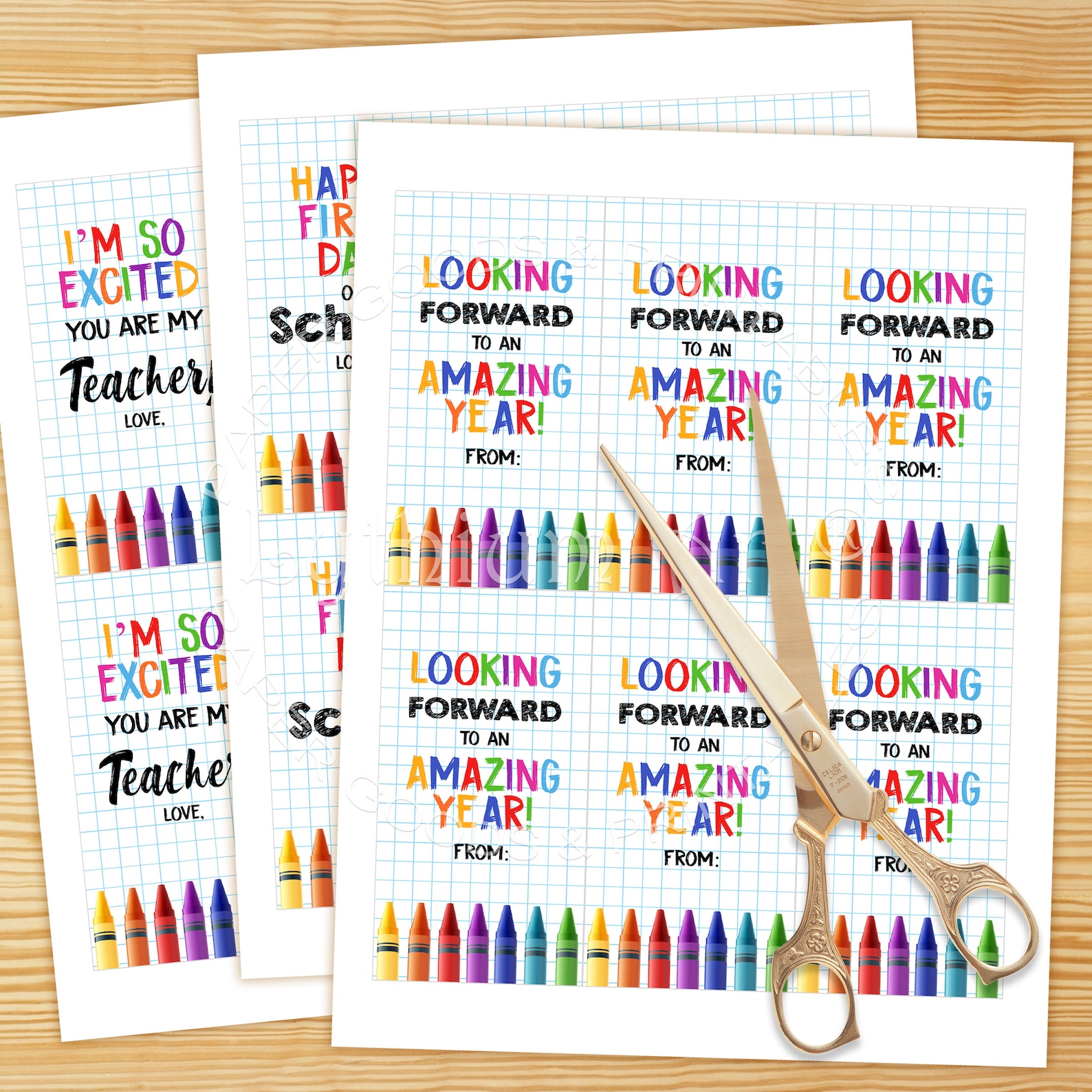 Back to School Gift Tags, Instant Download, Teacher Gift Tags, Happy ...
