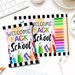 Back to School Printable Chip Bag, Instant Download, School Favors ...