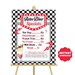 50's Sock Hop Invitation, 50's Party Digital Invite + Back Design ...