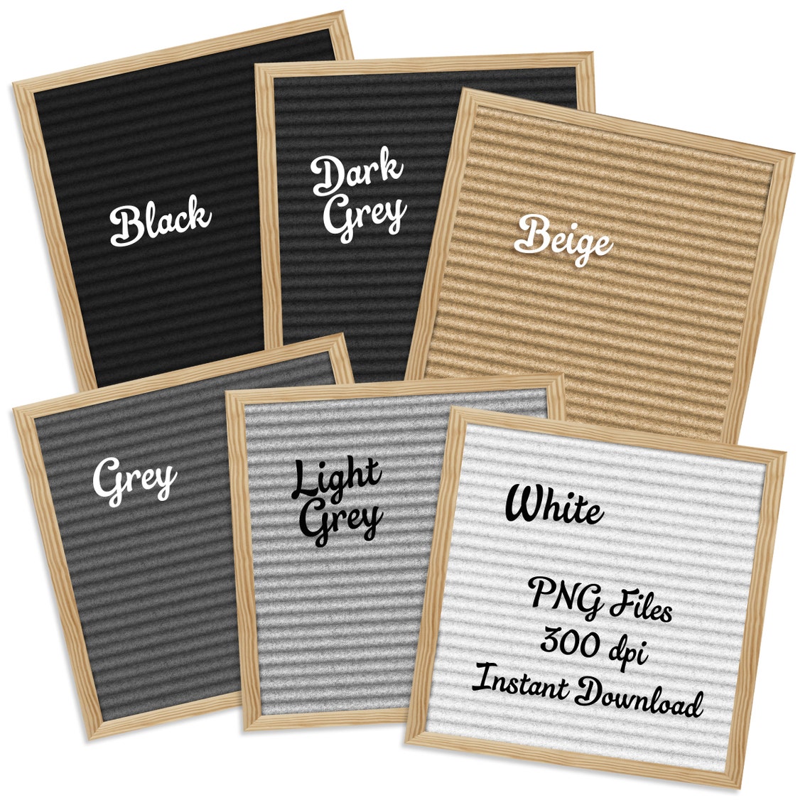 Felt Letter Board PNG Files Bundle 6 PNG Square Letter Board - Etsy