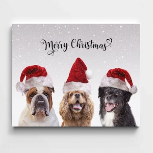 My Pet Reindeer, Pet Portrait From Photo, Digital Christmas Portrait ...