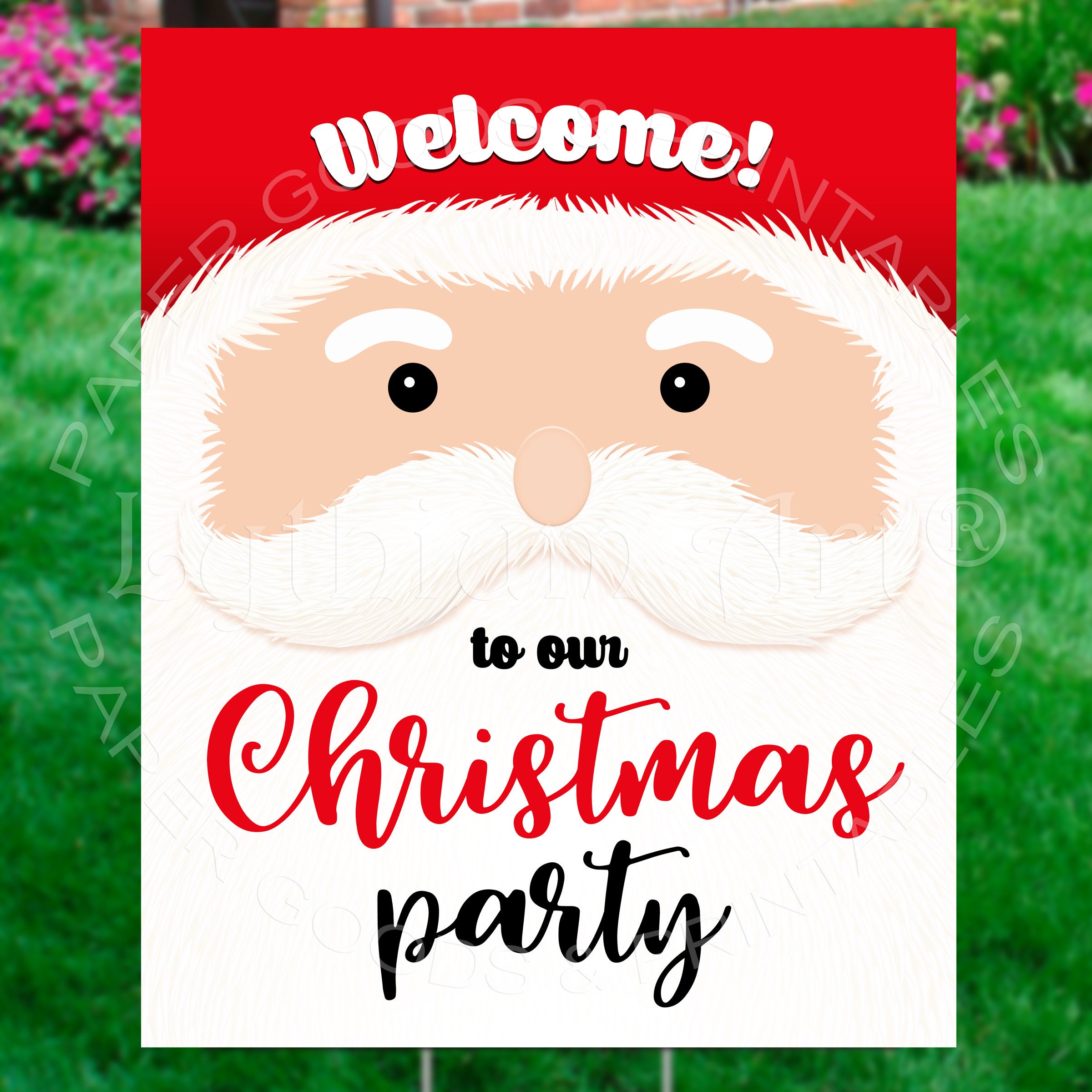 Christmas Party Welcome Sign INSTANT DOWNLOAD Printable - Etsy España