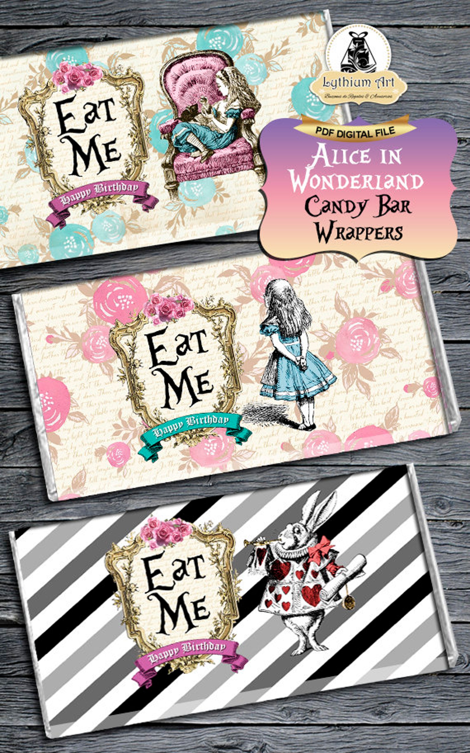 Alice in Wonderland Mini Tags INSTANT DOWNLOAD Drink Me Tags | Etsy