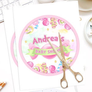 Candyland Charger Plate Insert, Personalized Candy Land Plate Insert ...
