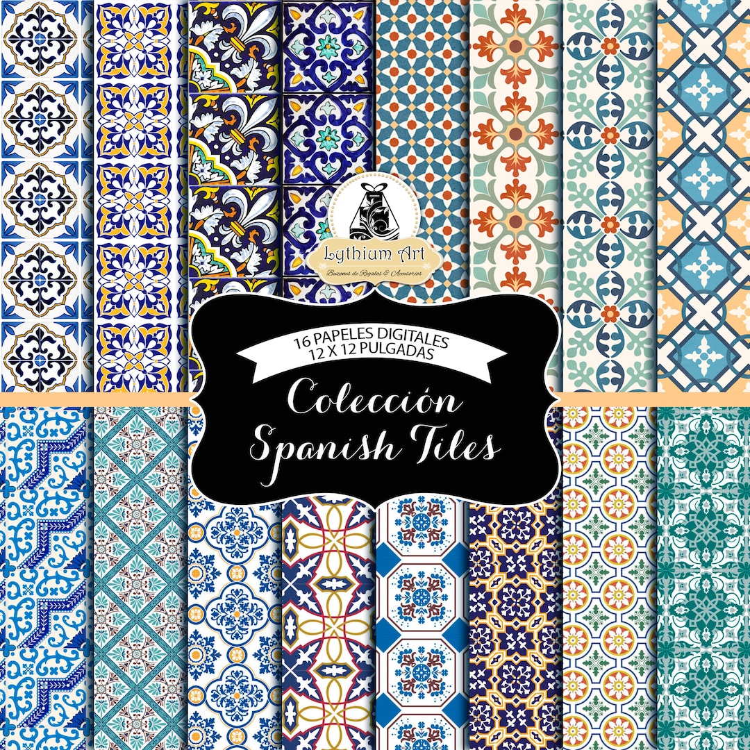 Tiles Digital Paper, Instant Download, Printable Paper, Scrapbook - Etsy
