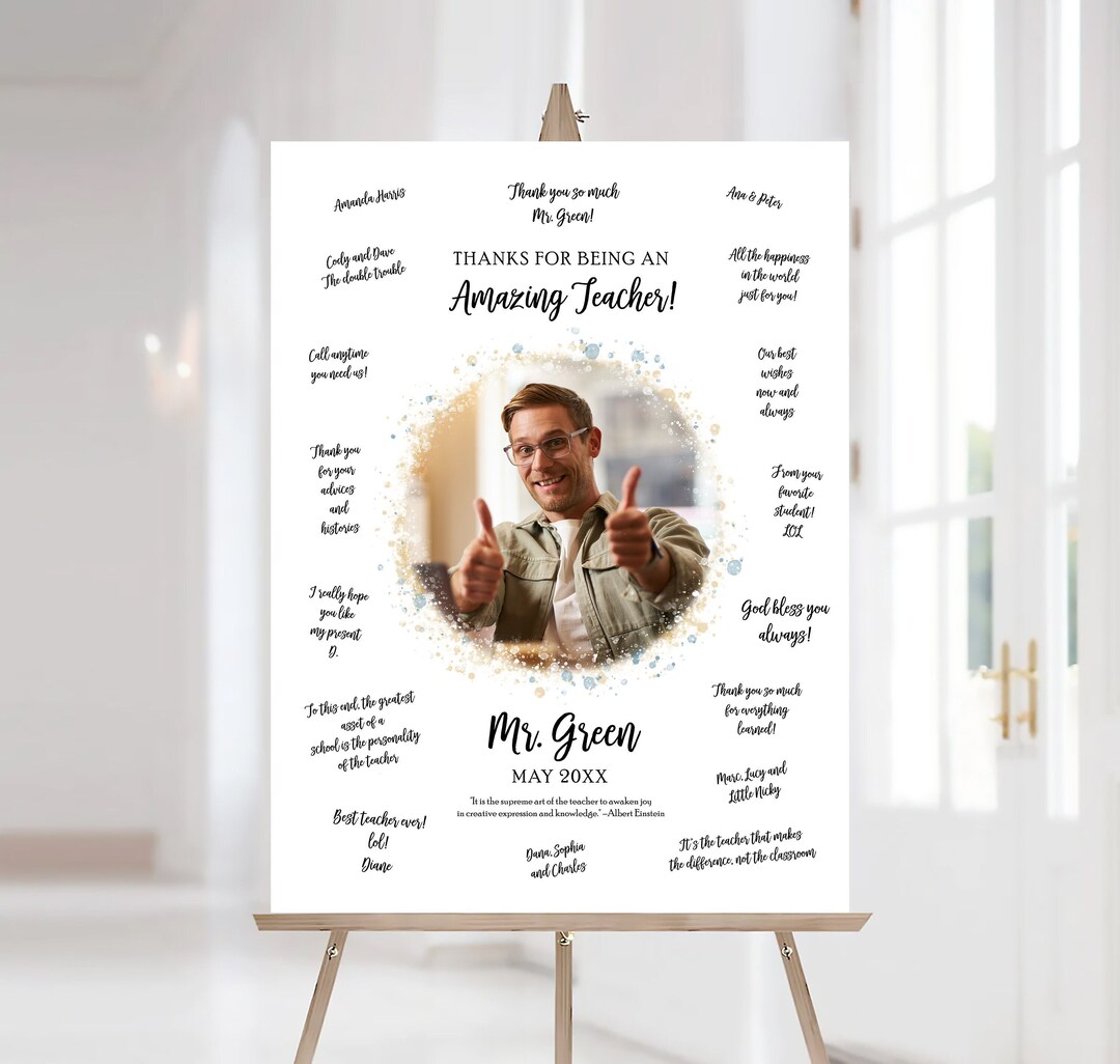 Teacher Appreciation Gift, Printable Teacher Thank You Appreciation ...