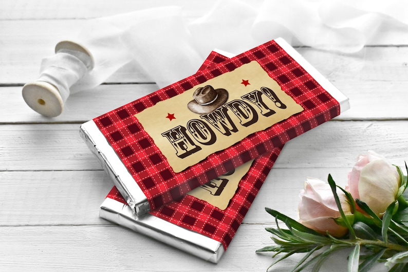 Western Candy Bar Wrappers INSTANT DOWNLOAD Cowboy Party - Etsy