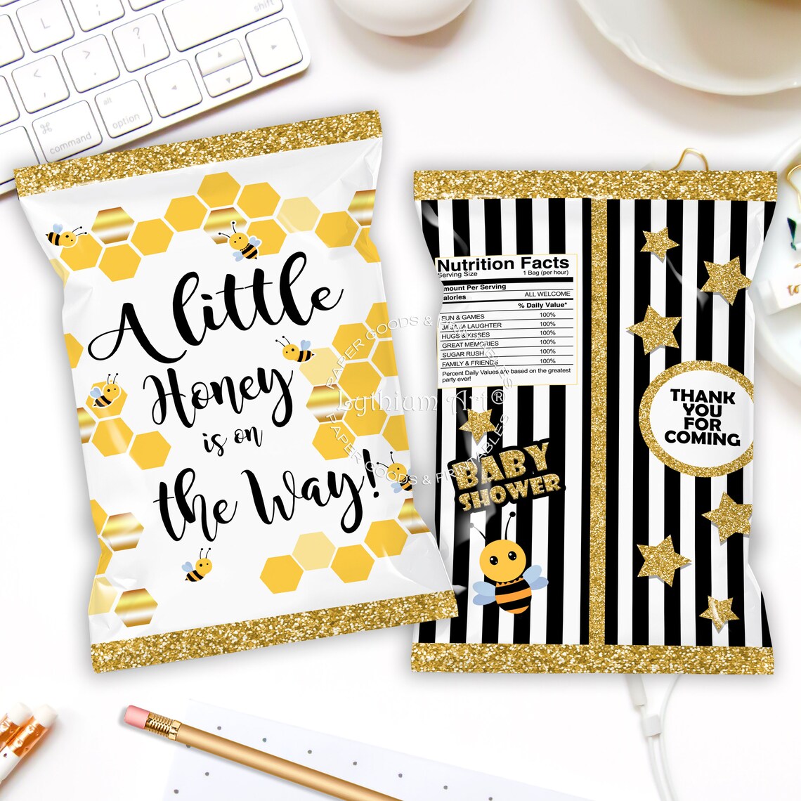 Bee Printable Round Labels Sweet as Can Bee Baby Shower - Etsy