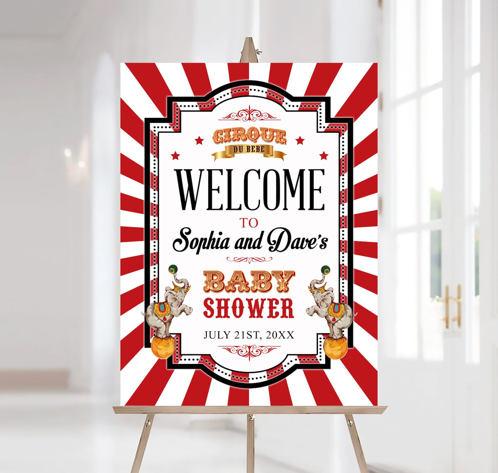 Circus Carnival Ready to Pop Printable Sign Instant Download Cirque Du ...