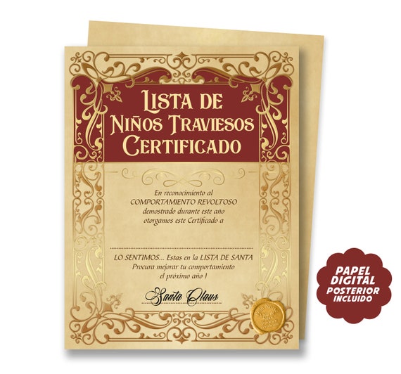 Certificado De Reconocimiento Para Los Niños