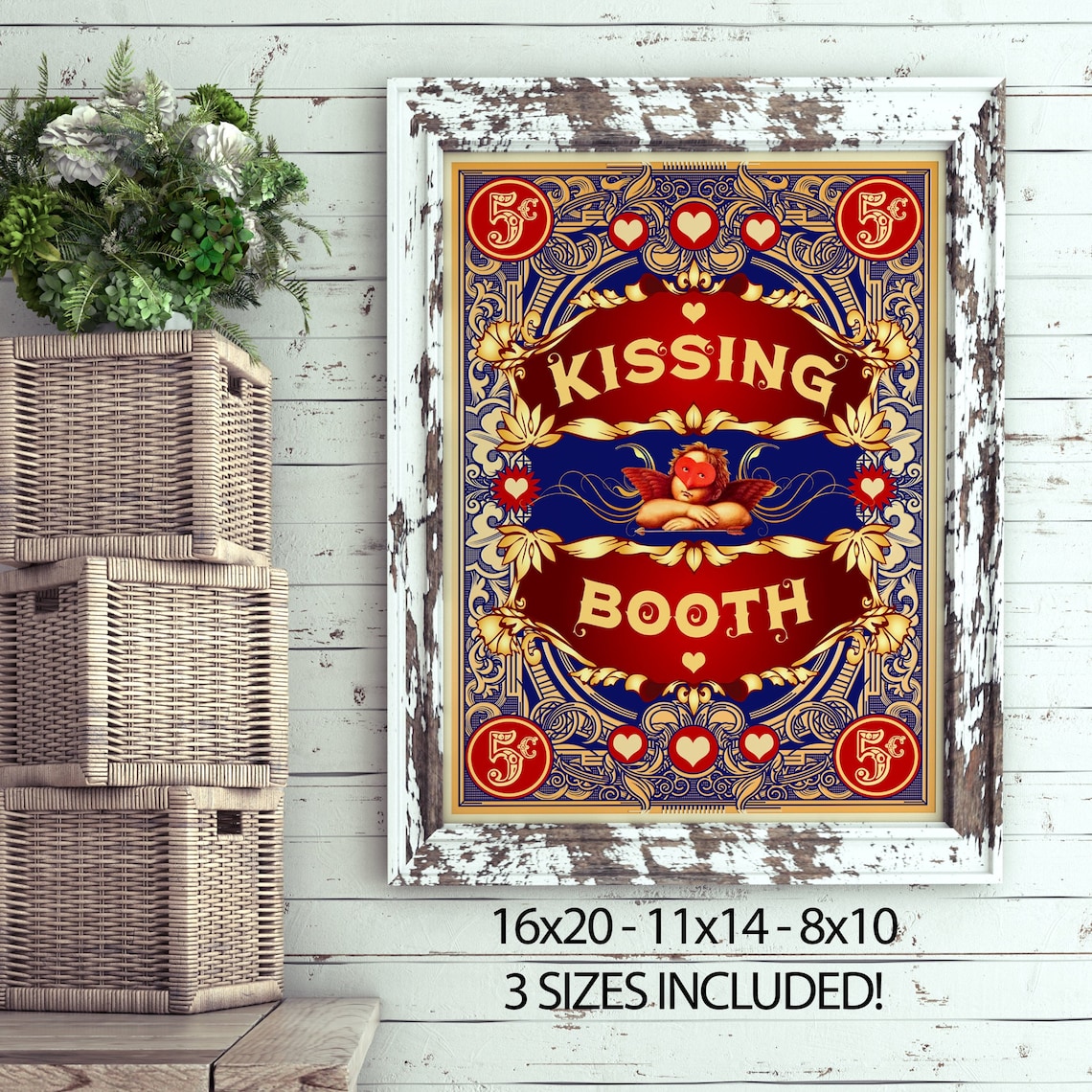 Kissing Booth Sign INSTANT DOWNLOAD Printable Poster Photo - Etsy