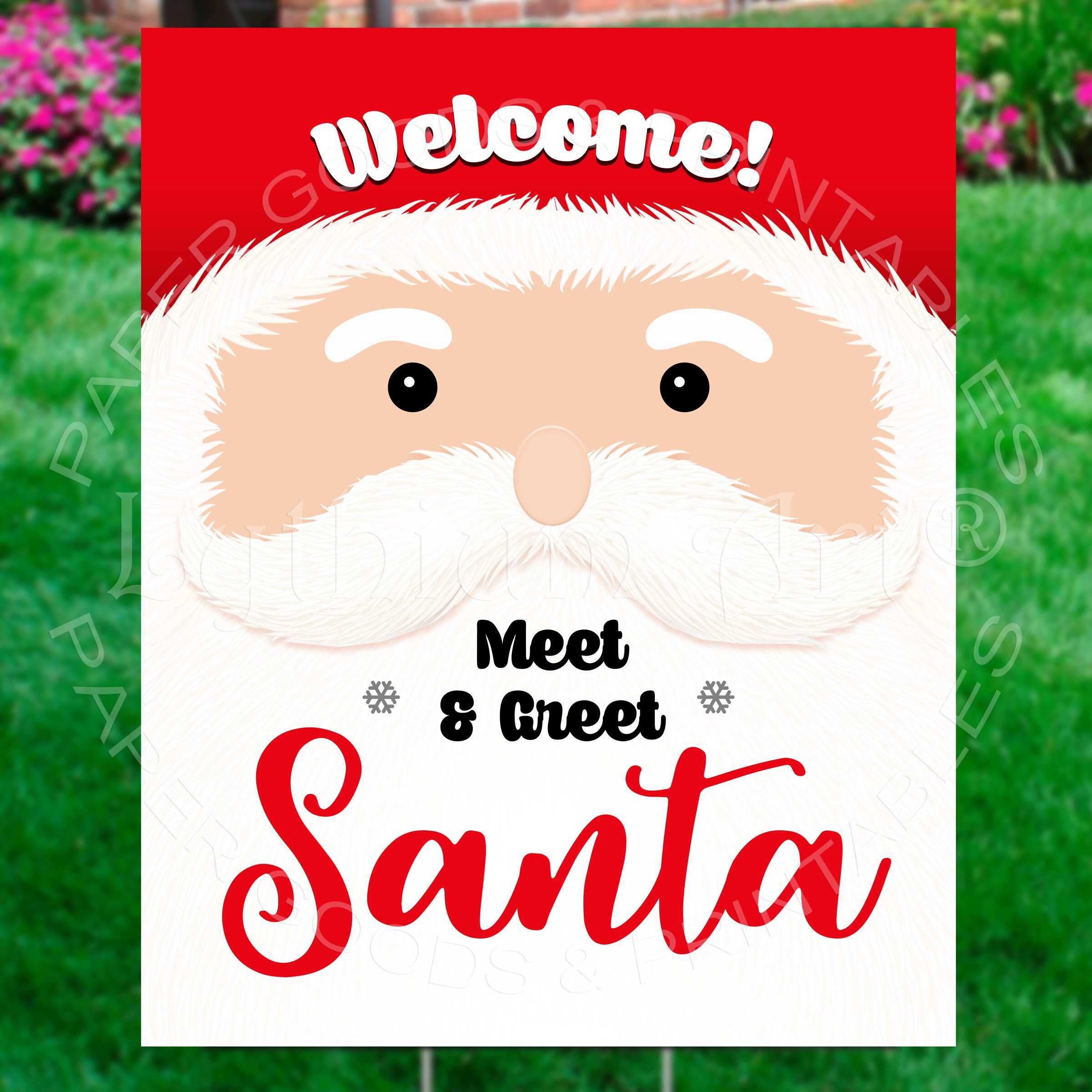 Secret Santa Welcome Sign INSTANT DOWNLOAD Printable Poster - Etsy España