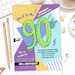 90s Party Welcome Sign, Personalized Birthday Sign, Any Age, Printable ...