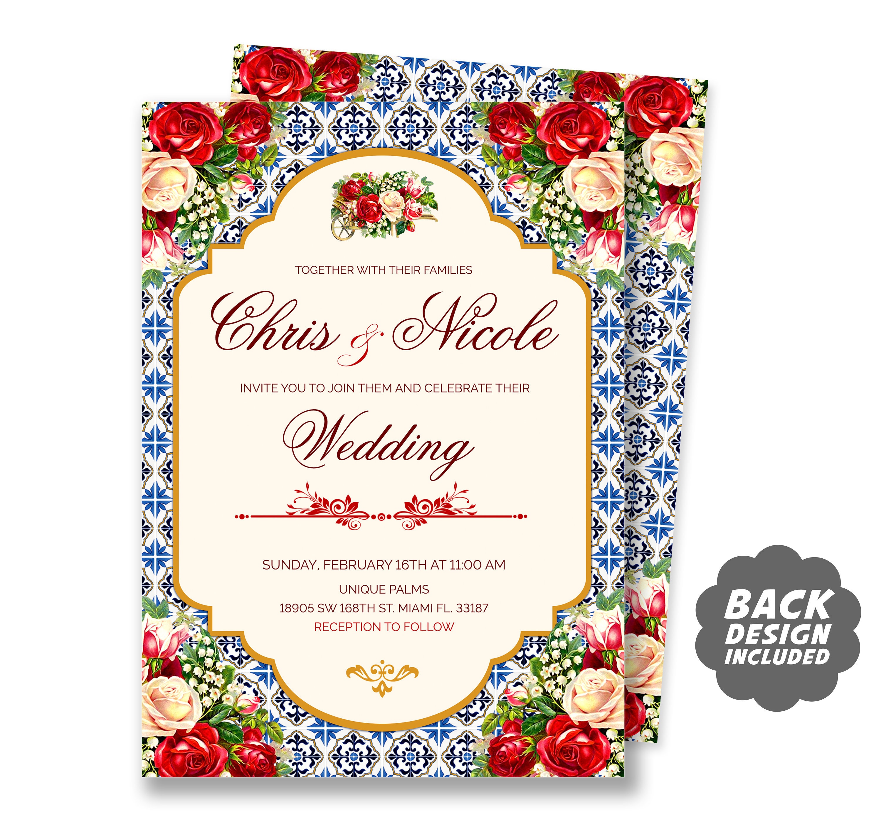 Mexican Wedding Invitation Fiesta Wedding Invitation - Etsy España