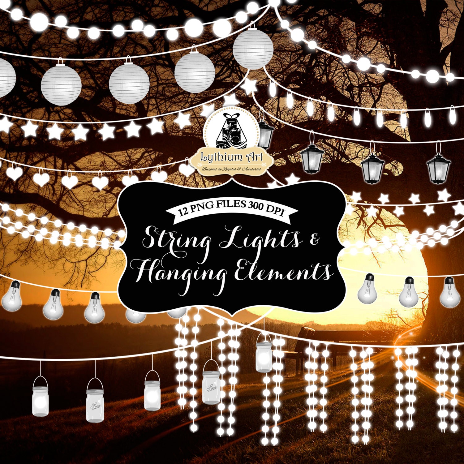 Hanging Lights Clipart