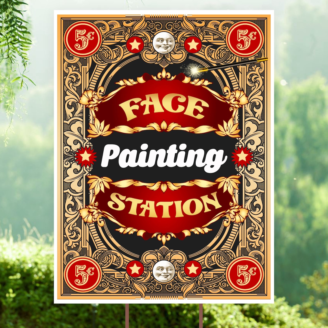 Face Painting Sign Printable Face Painting Station Sign - Etsy