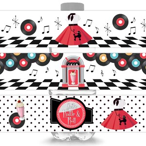 50s Sock Hop Party Decorations, Printable Vinyl Records, Instant ...