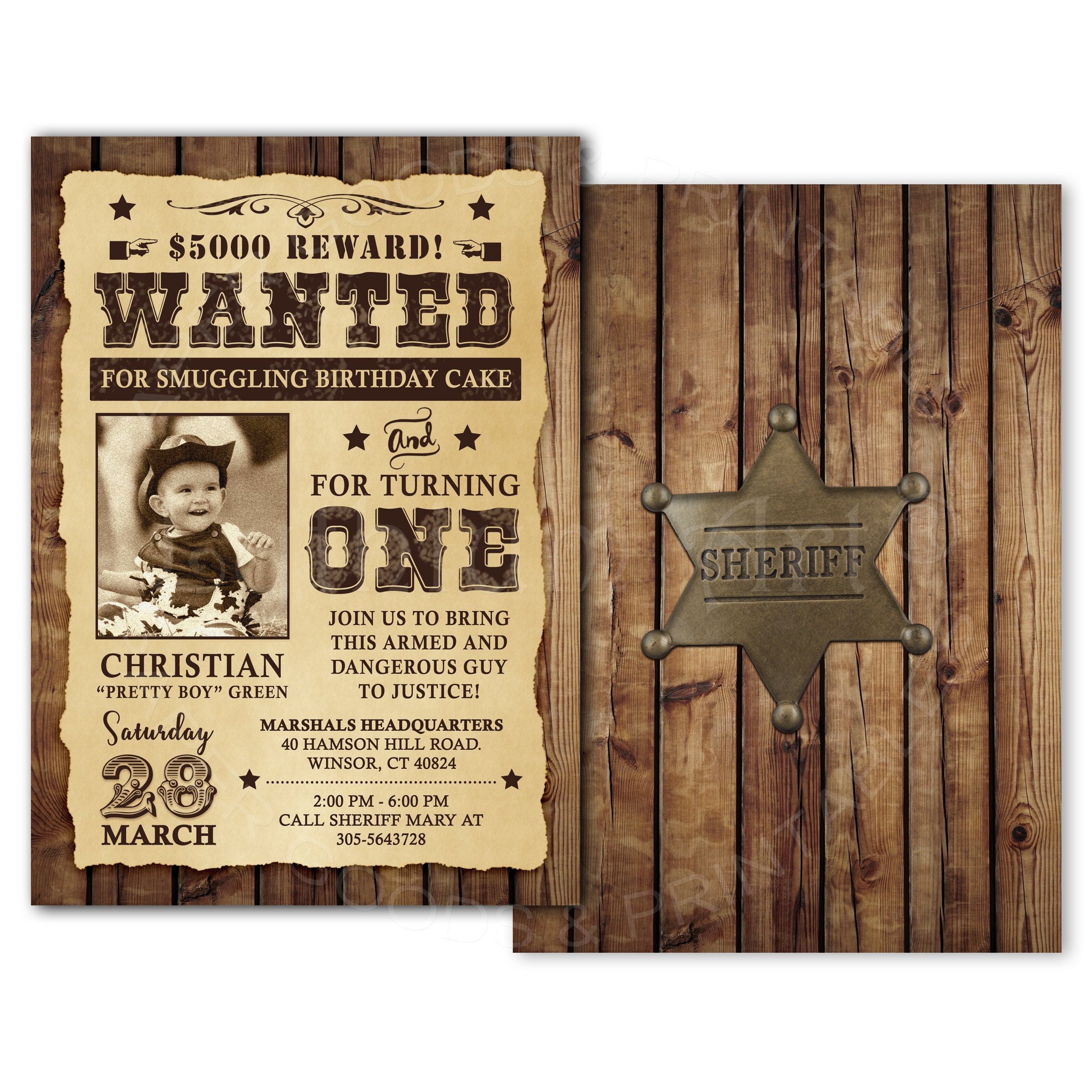 Wild West Printable Welcome Sign Western Birthday Party Any - Etsy