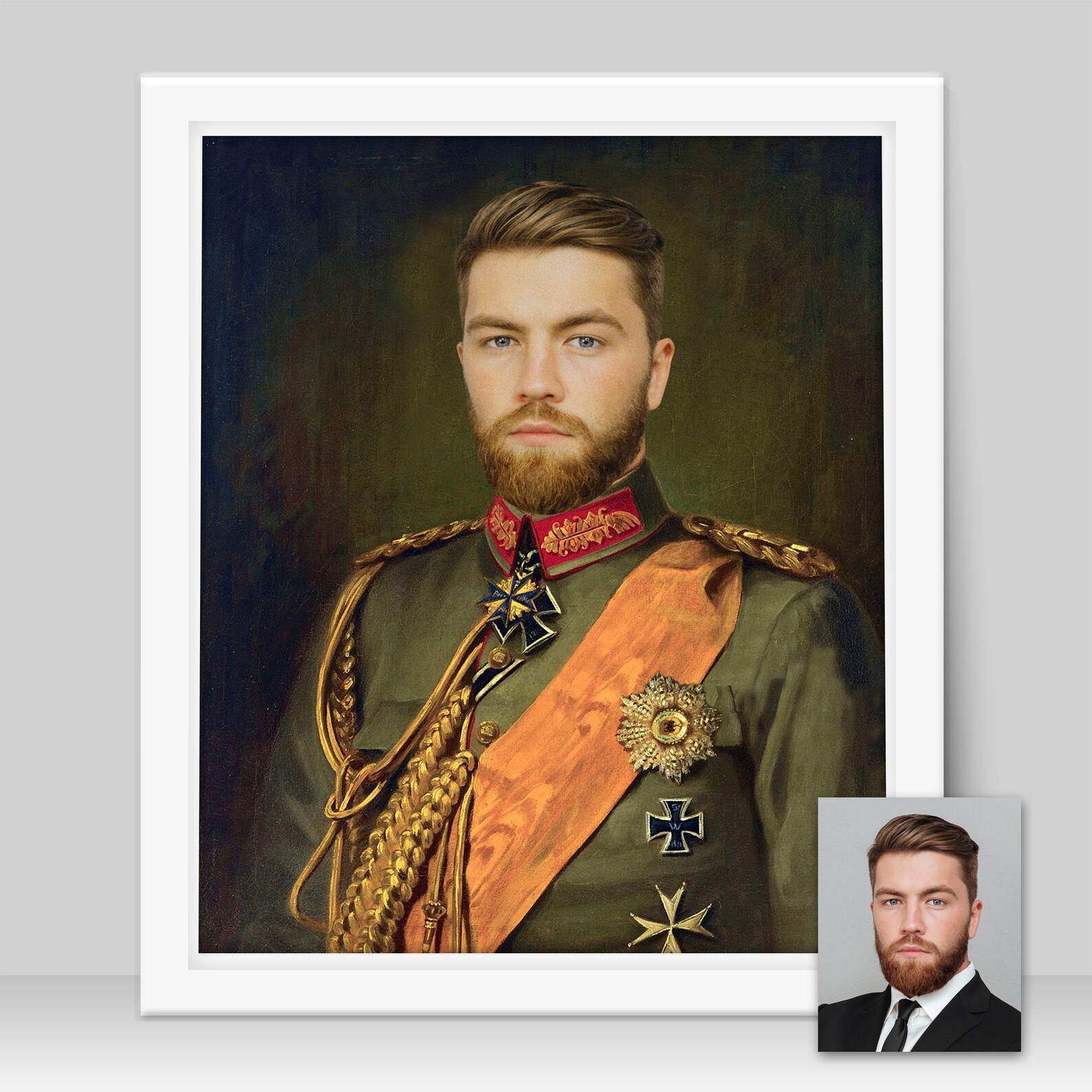 Christmas Gift for Him Military Custom Portrait Digital - Etsy