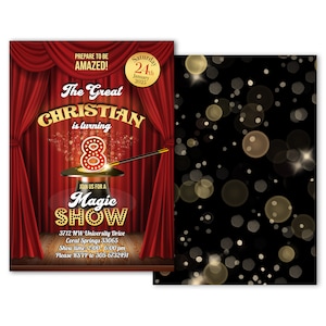 Magic Show Welcome Sign, Printable and Personalized Poster, Magic Party ...