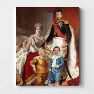 Royal Family Portrait, Custom King and Queen Portrait, Victorian ...