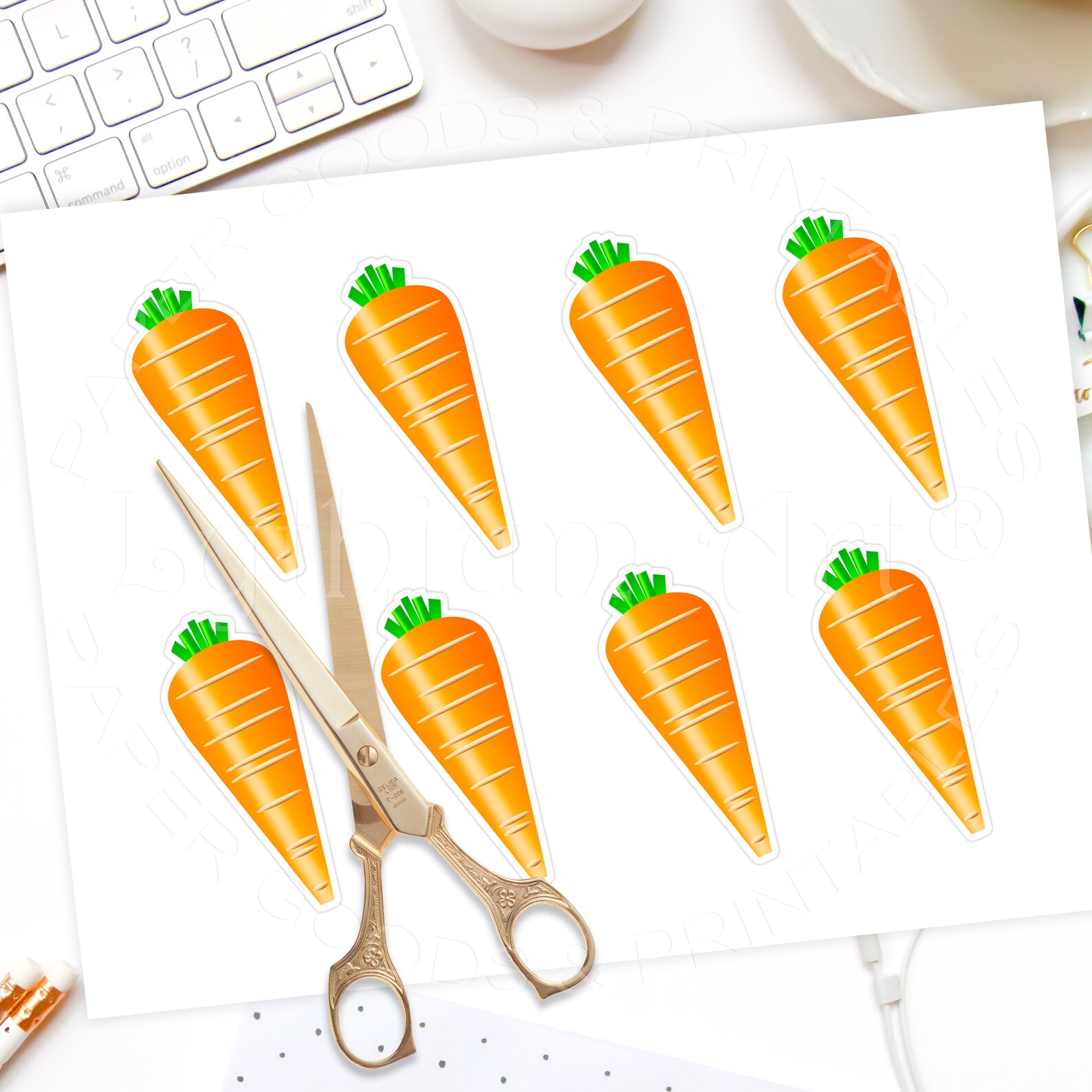 Carrot Printable Tags Instant Download Easter Labels - Etsy