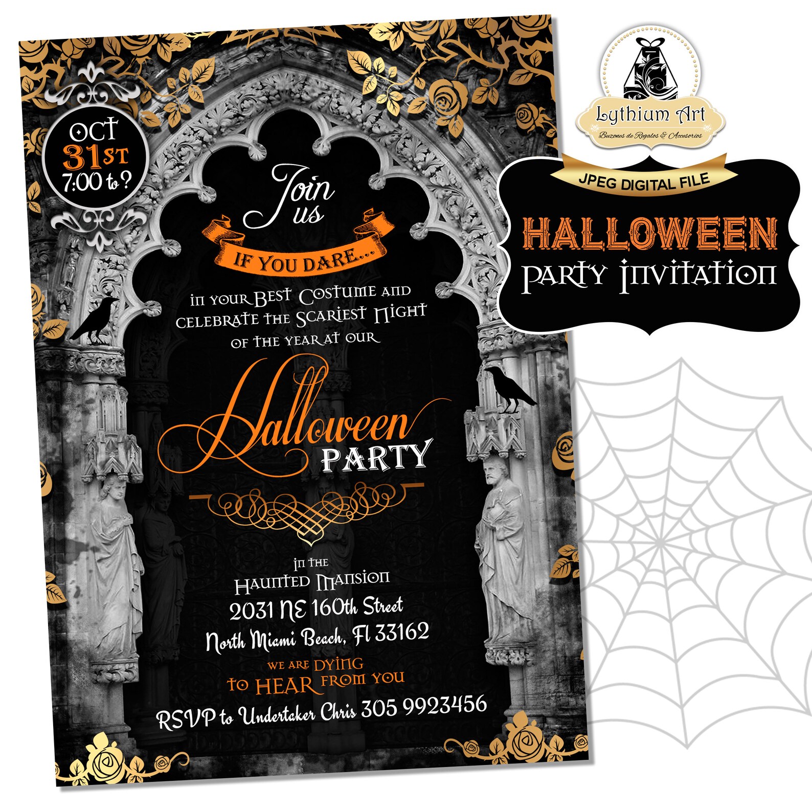 Halloween Invitation Printable Halloween Invitation - Etsy