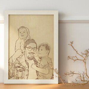 Custom Outline Portrait, One Line Drawing, Outline Drawing, Minimalist ...