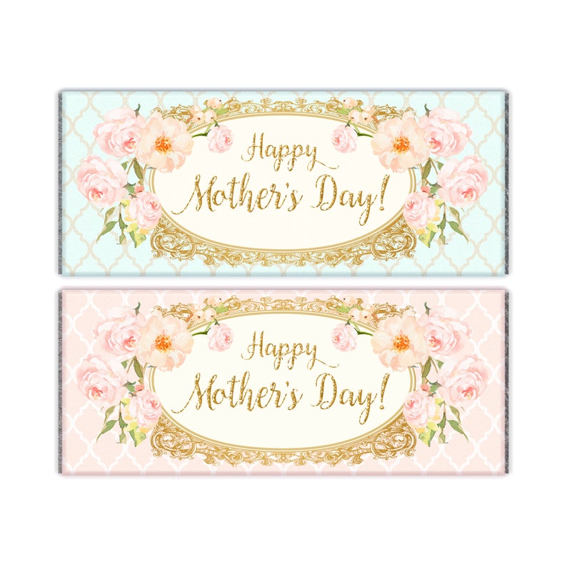 Mothers Day Water Bottle Labels, INSTANT DOWNLOAD, Printable Happy ...