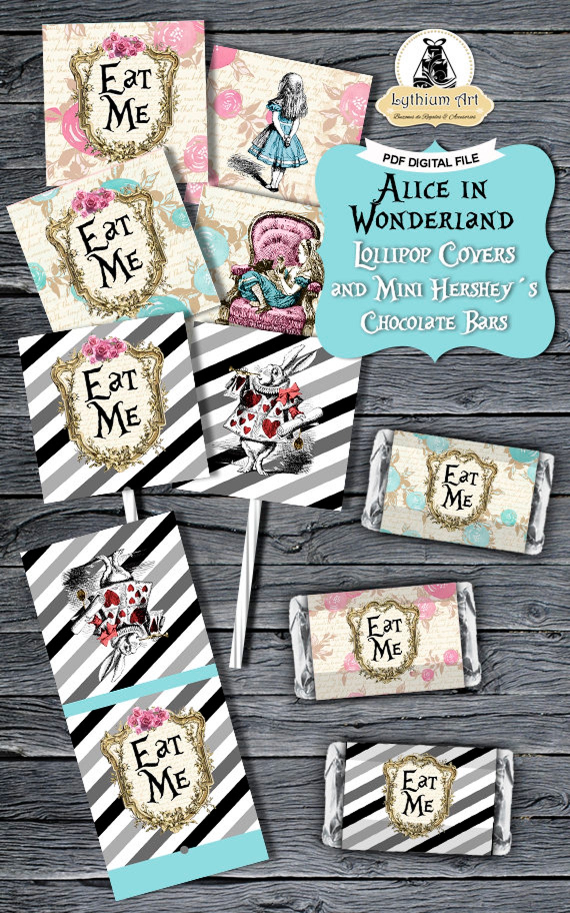 Candy Wrapper Design Add Matching Candy Wrappers Digital | Etsy