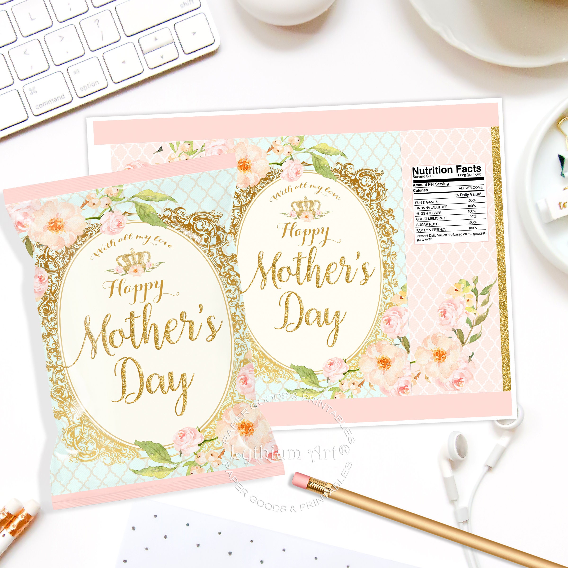 Mothers Day Banner Instant Download Printable Happy Mothers | Etsy