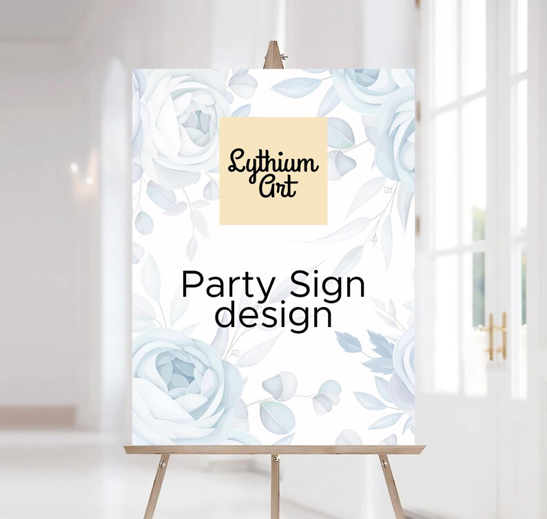 Printable Party Sign Design - Add Matching Party Sign - Etsy