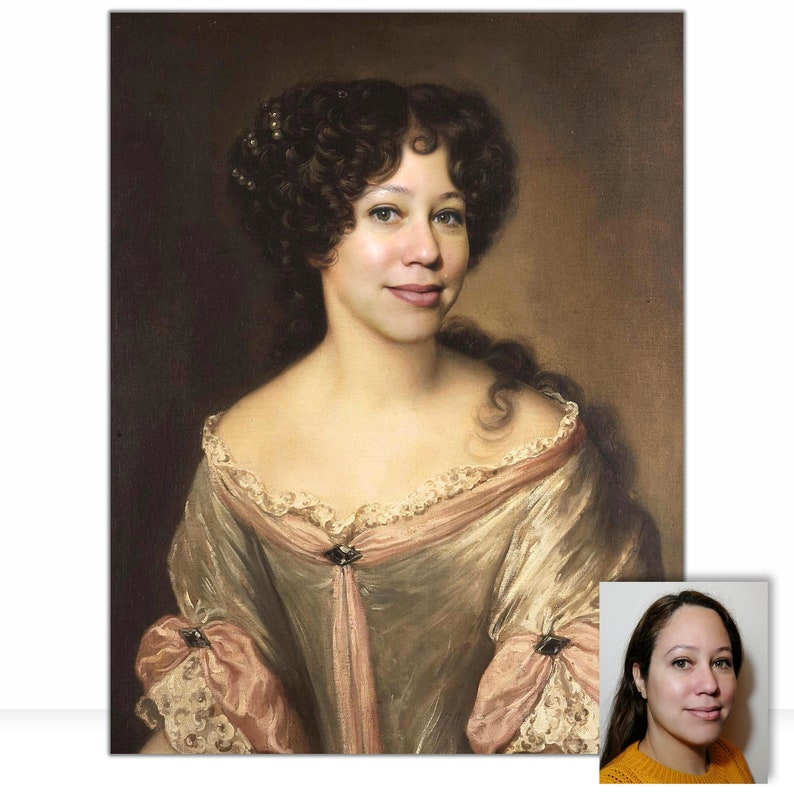 Personalized Victorian Style Portrait Digital Portrait From - Etsy