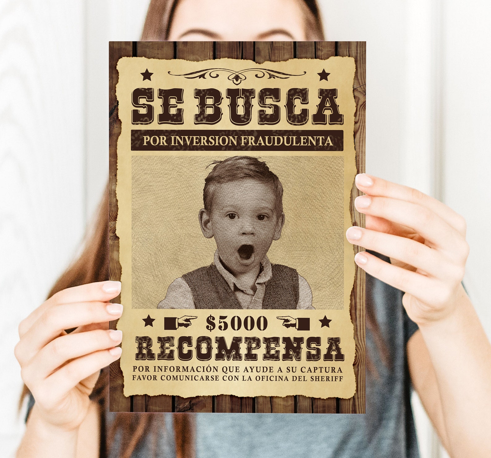 Wanted Poster Personalized, Digital Print, Custom Wanted Poster for 1 ...