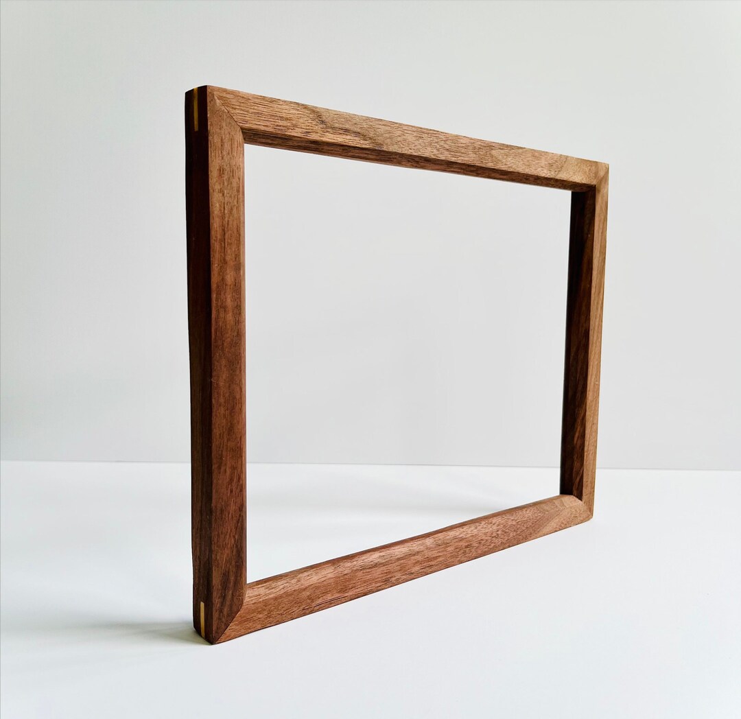 Walnut Picture Frame Hand-crafted With Spline Detail 8x10 11x14 16x20 ...