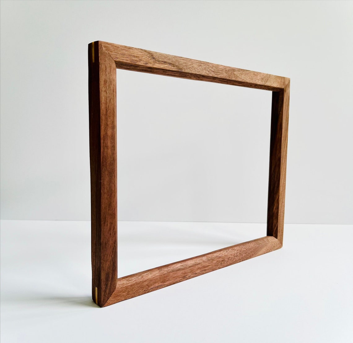 Walnut Picture Frame | Hand-crafted With Spline Detail | 8x10 11x14 ...