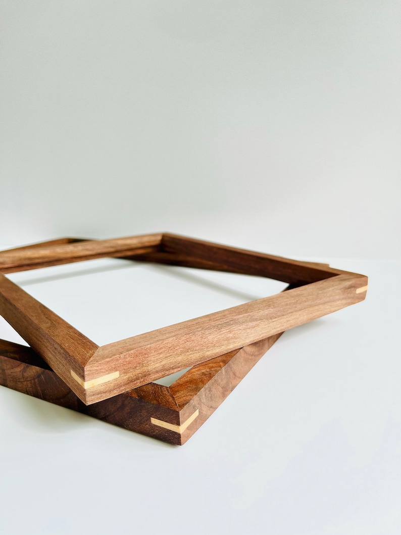 Walnut Picture Frame Hand-crafted With Spline Detail 8x10 11x14 16x20 ...